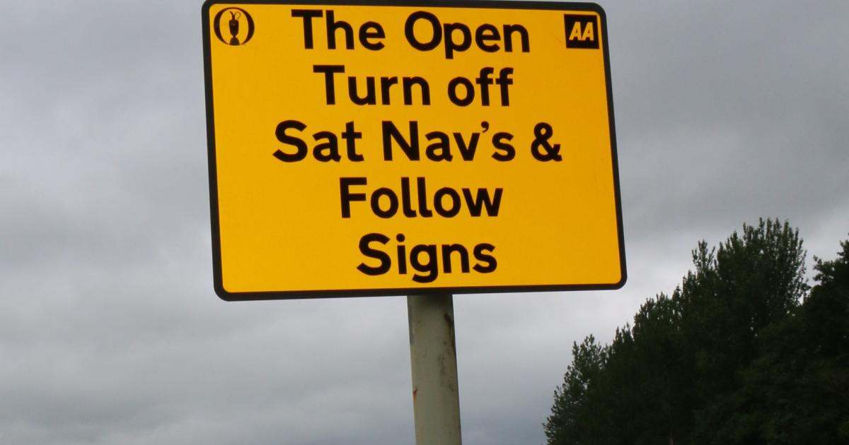 Open golf signage apostrophe catastrophe on Ballymoney bypass? - Alpha ...