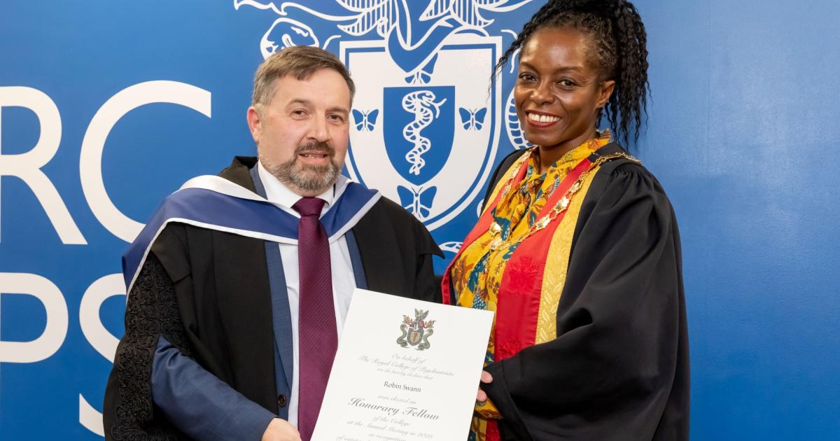 Robin Swann MLA receives Honorary Fellowship from the Royal College of ...